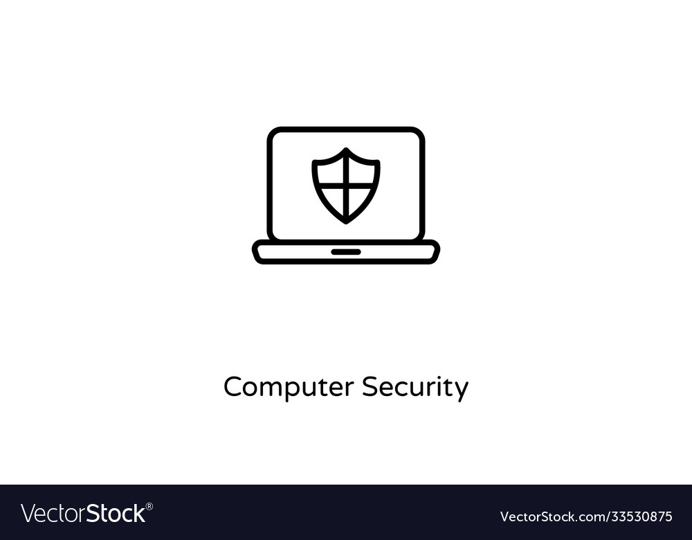 Computer security Royalty Free Vector Image - VectorStock