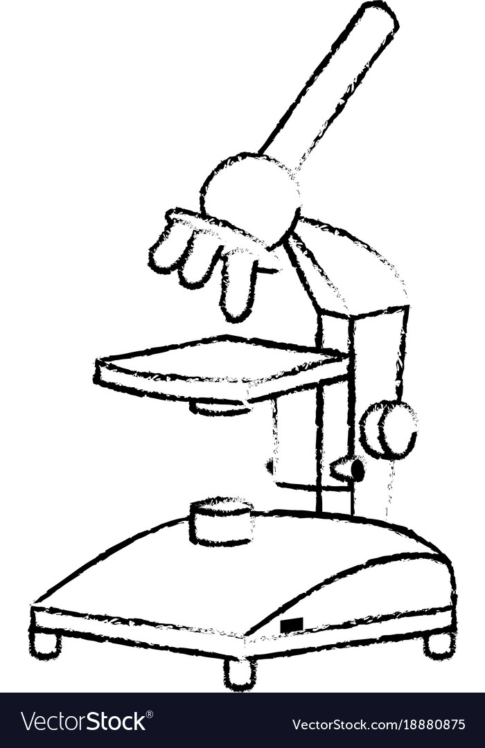 Isolated microscope design Royalty Free Vector Image