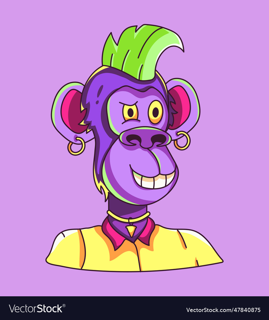 Monkey face Royalty Free Vector Image - VectorStock