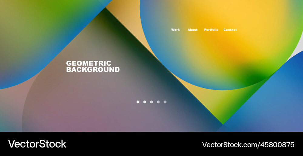 Round shapes and circles with liquid gradients Vector Image