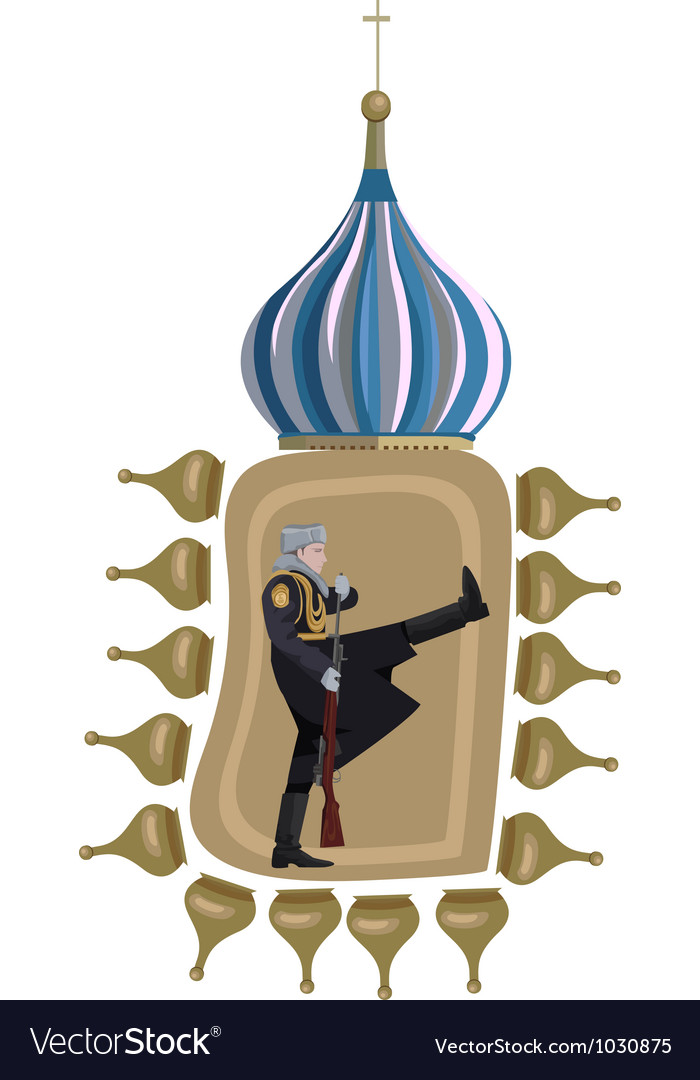 Russian border Royalty Free Vector Image - VectorStock