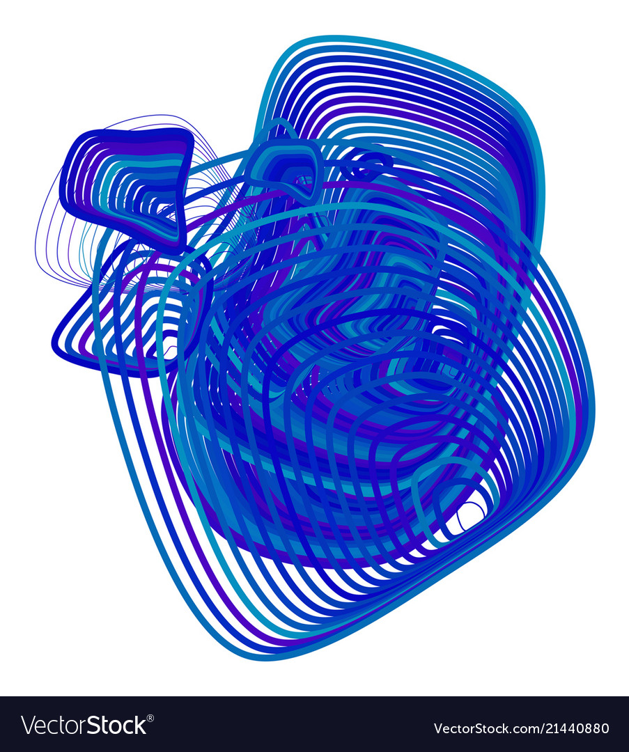 Abstract colored geometric path lines pattern Vector Image