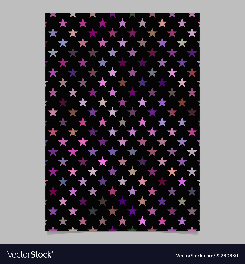 Abstract repeating star pattern page background Vector Image