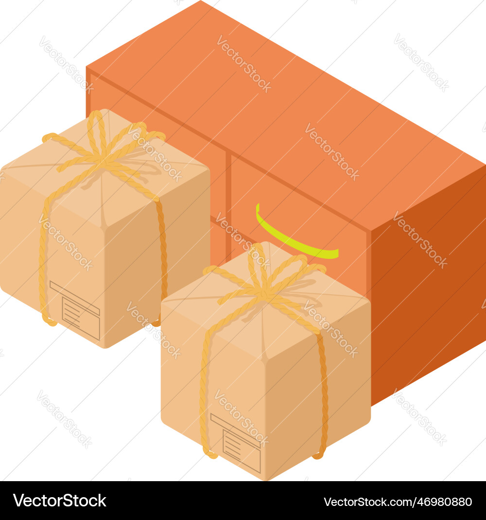 Furniture transportation icon isometric Royalty Free Vector