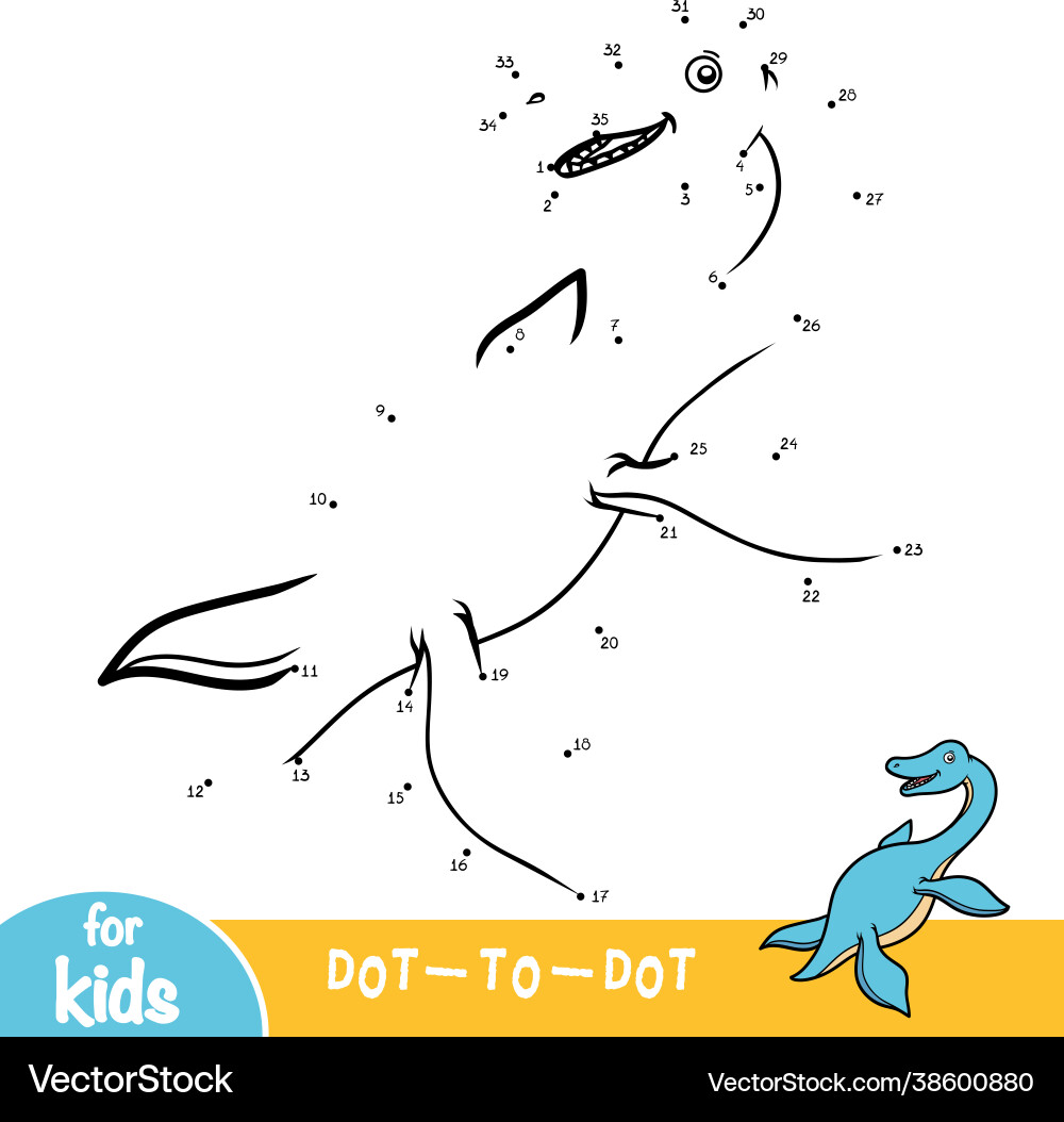 Numbers game education game for children Vector Image