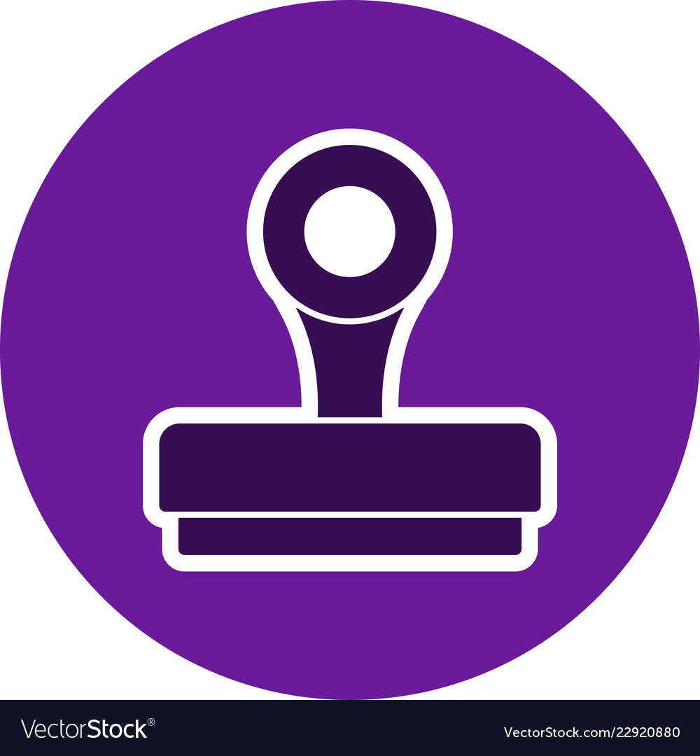 Stamp Icon Royalty Free Vector Image Vectorstock