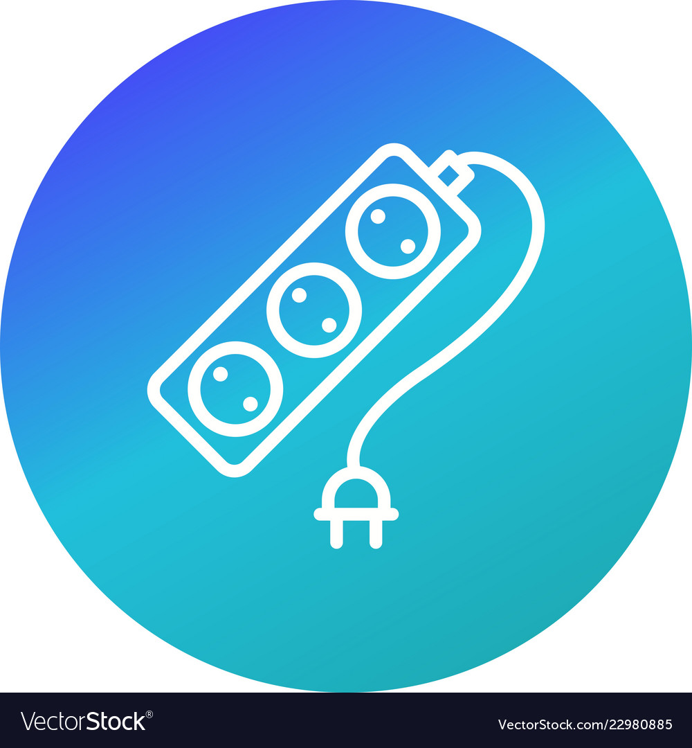 Extension cable icon Royalty Free Vector Image