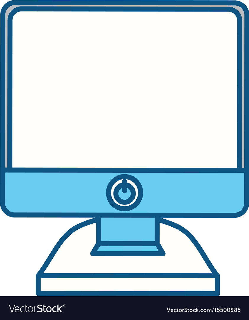Isolated pc screen Royalty Free Vector Image - VectorStock