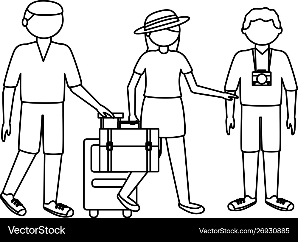 Isolated traveler people design Royalty Free Vector Image