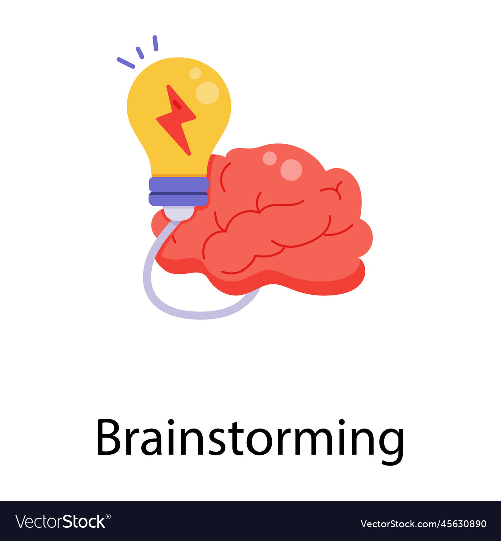 Brainstorming Royalty Free Vector Image - VectorStock