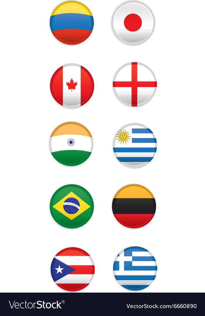 Flags Royalty Free Vector Image - VectorStock