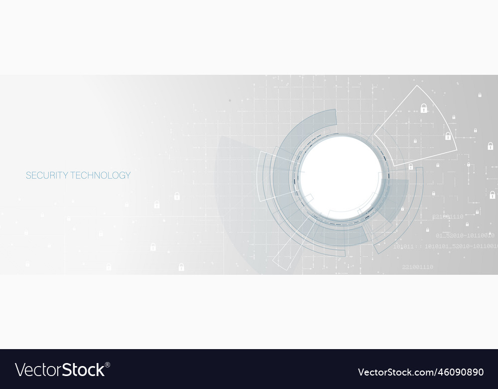 Internet digital security technology concept Vector Image