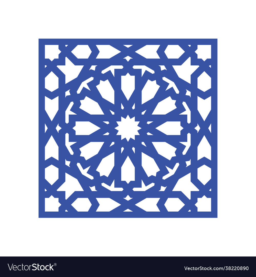 Islamic laser cutting pattern Royalty Free Vector Image