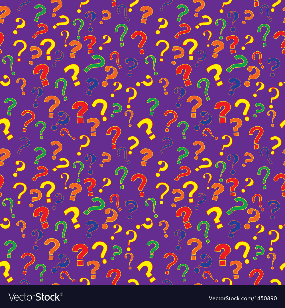 Pattern with question marks Royalty Free Vector Image