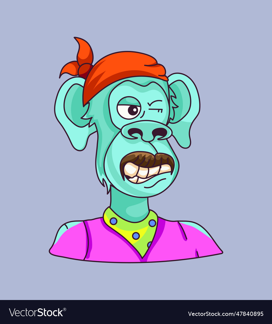 Angry monkey Royalty Free Vector Image - VectorStock