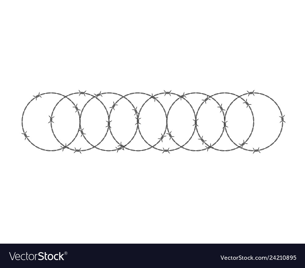 Barbed wire Royalty Free Vector Image - VectorStock
