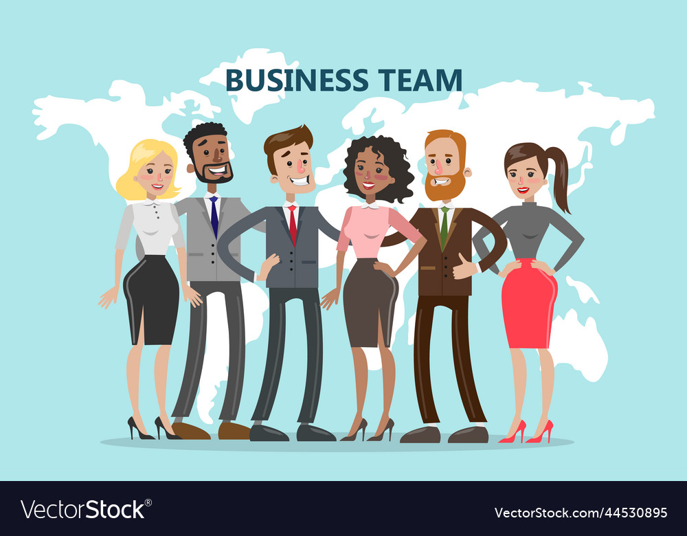 Business team Royalty Free Vector Image - VectorStock