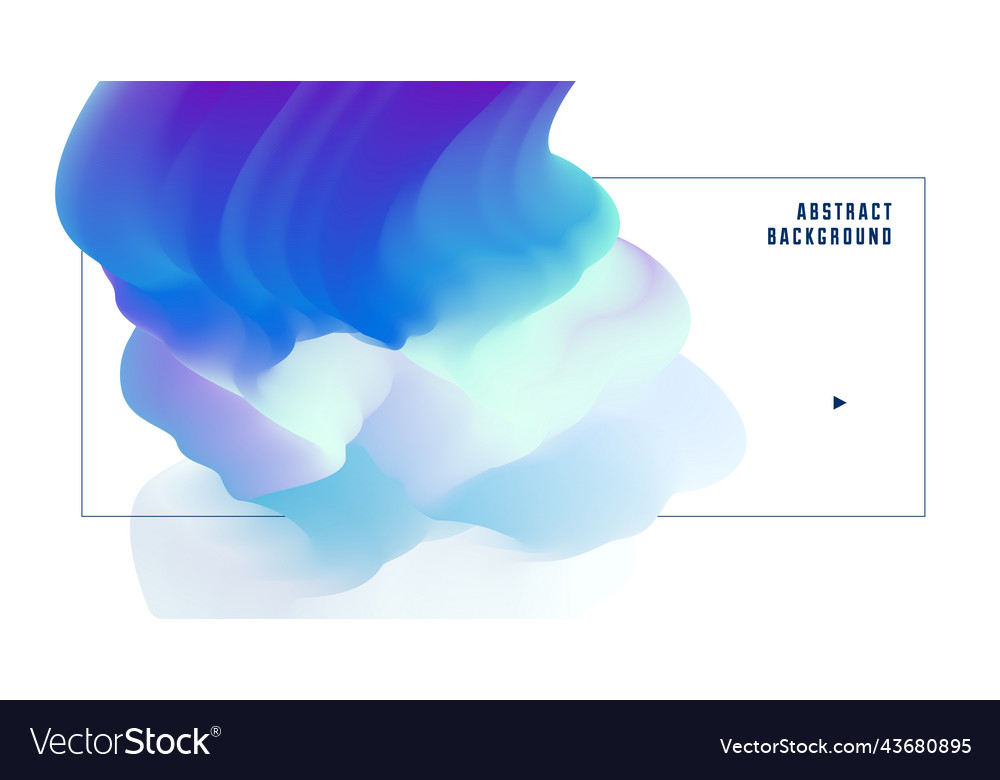 Dimensional gradient shape element for design Vector Image