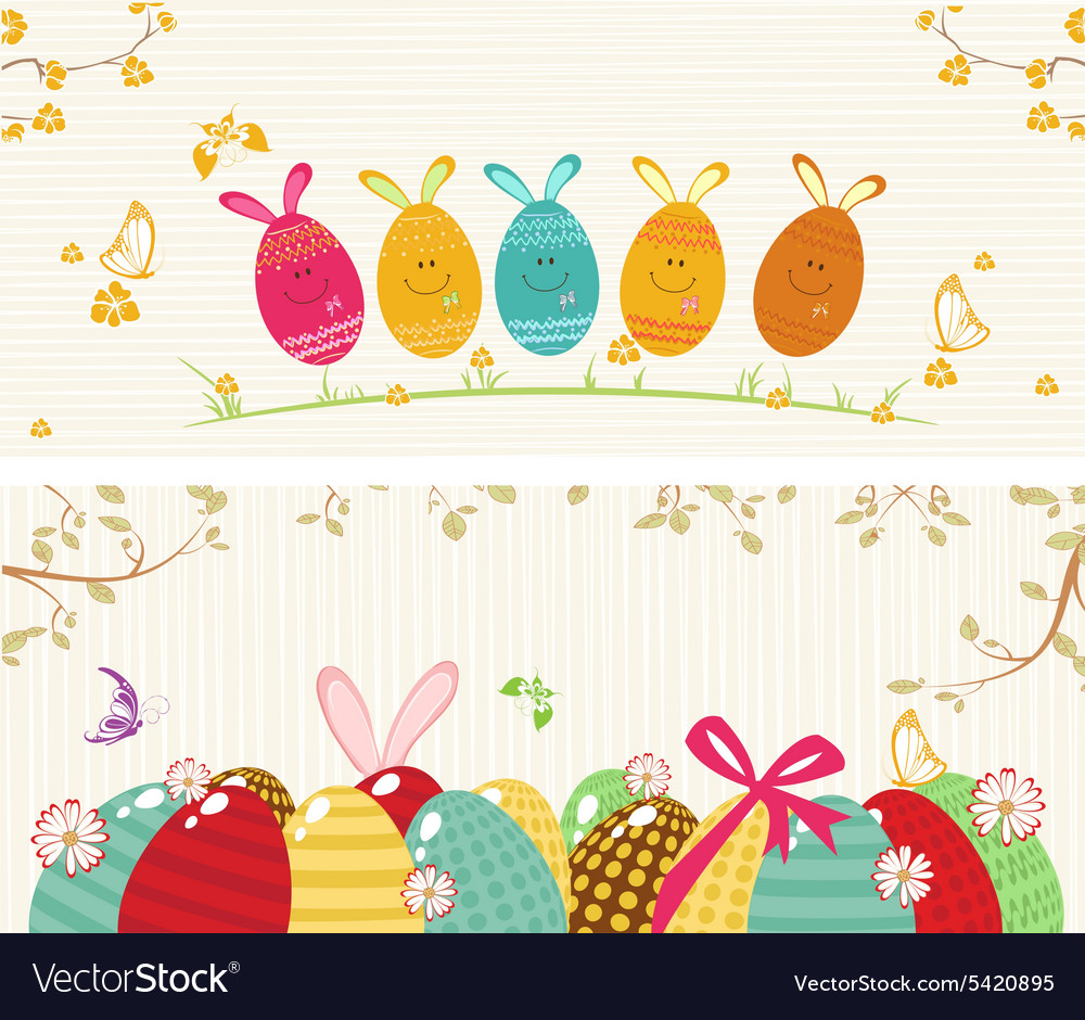 Easter background Royalty Free Vector Image - VectorStock