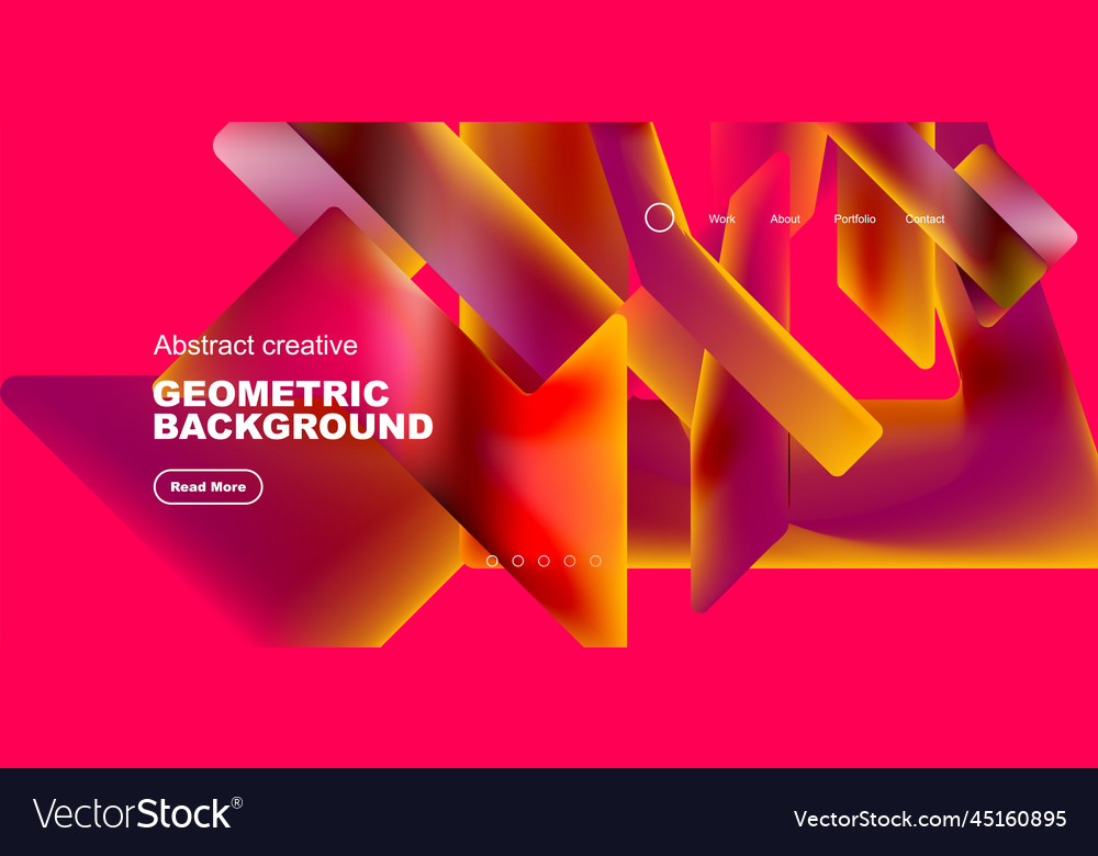 Fluid triangles minimal abstract background Vector Image