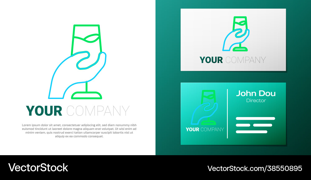 Line wine tasting degustation icon isolated Vector Image