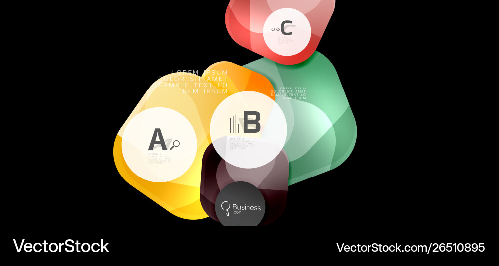 Modern advertising concept for wallpaper design Vector Image