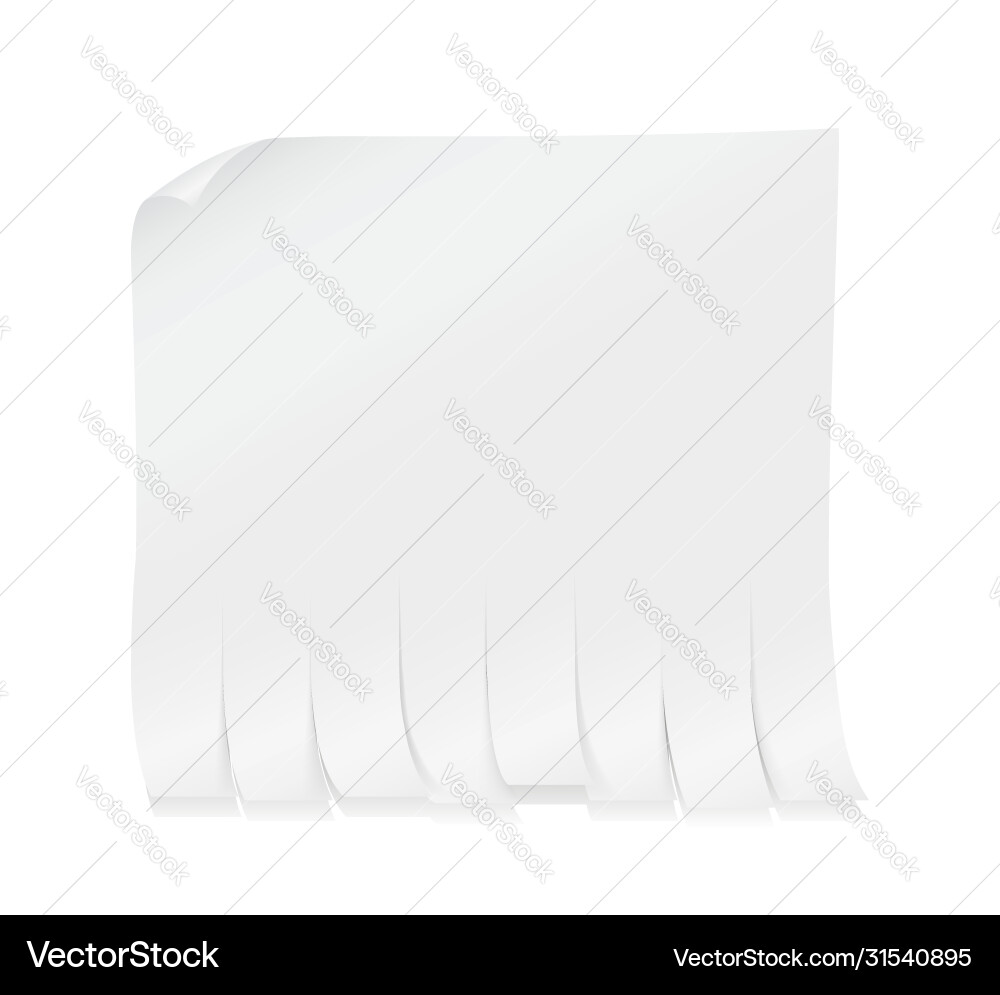 Paper ad for sticking on wall with tear strips Vector Image