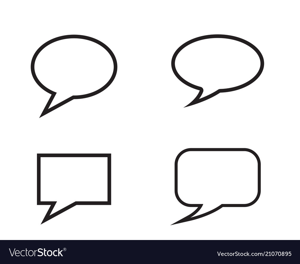 Speech bubble icon Royalty Free Vector Image - VectorStock