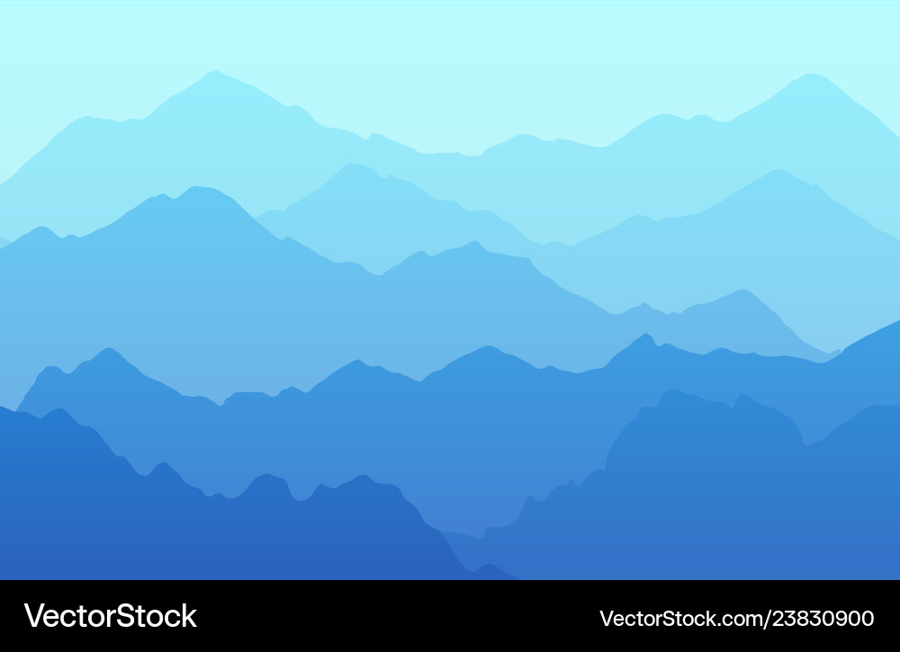 Beautiful scenic landscape background with Vector Image