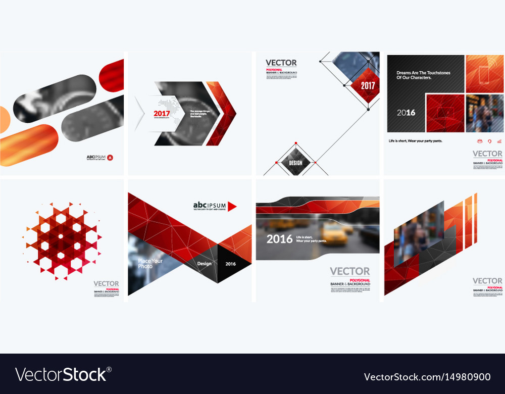Business design elements for graphic layout Vector Image