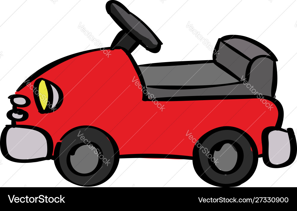 Car for kids on white background Royalty Free Vector Image