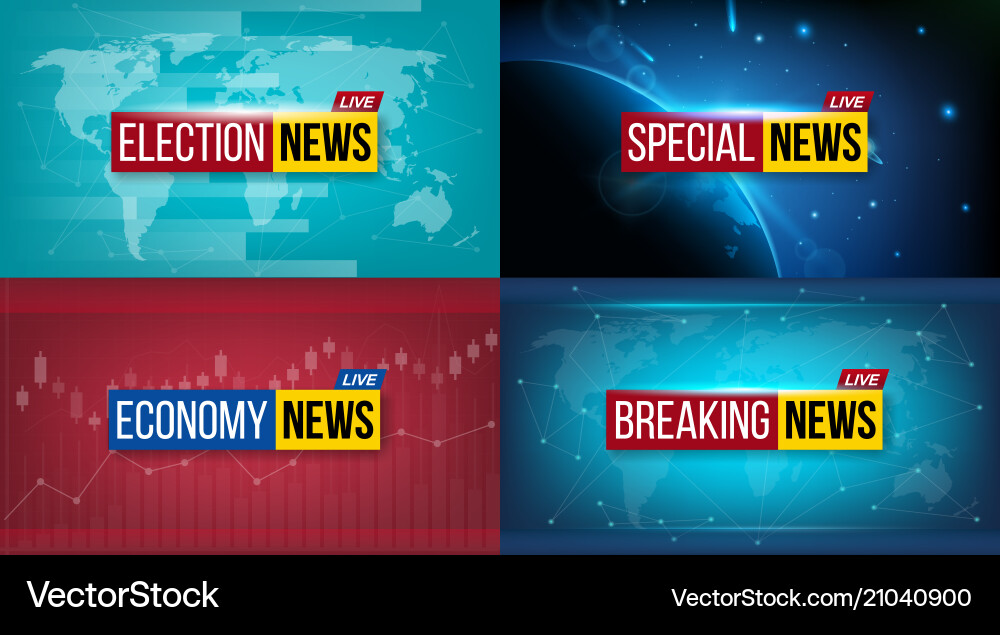 Creative of breaking news Royalty Free Vector Image