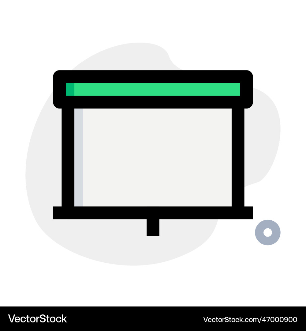 Wall-mounted projector for business meetings Vector Image