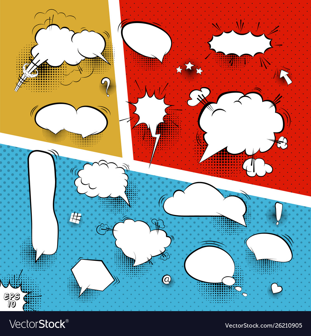 A High Detail Mock Up A Typical Comic Book Vector Image