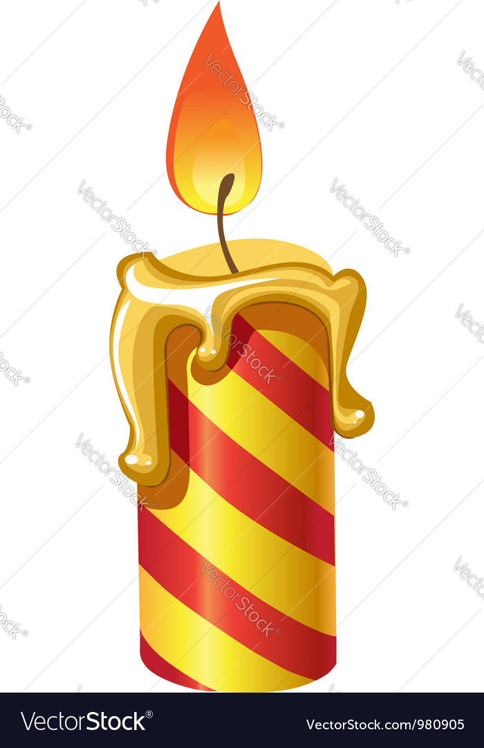 Candle light Royalty Free Vector Image - VectorStock