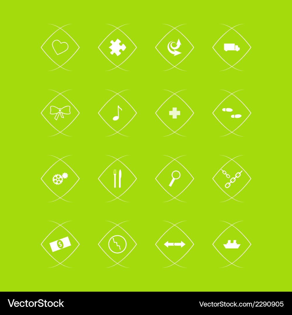 Collection of flat icons Royalty Free Vector Image
