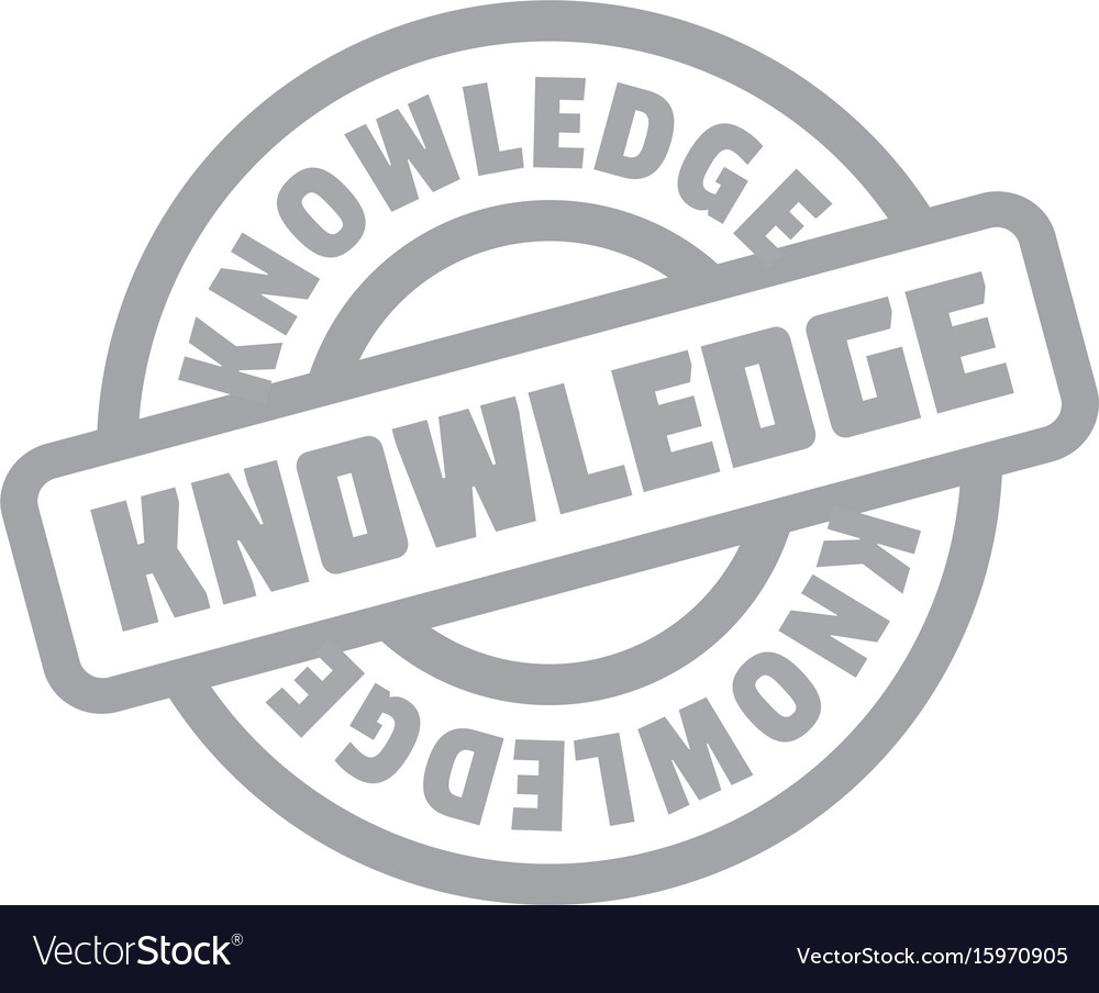 Knowledge rubber stamp Royalty Free Vector Image