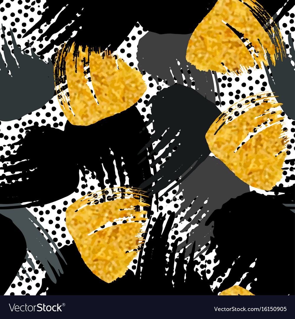 Paint strokes seamless pattern Royalty Free Vector Image