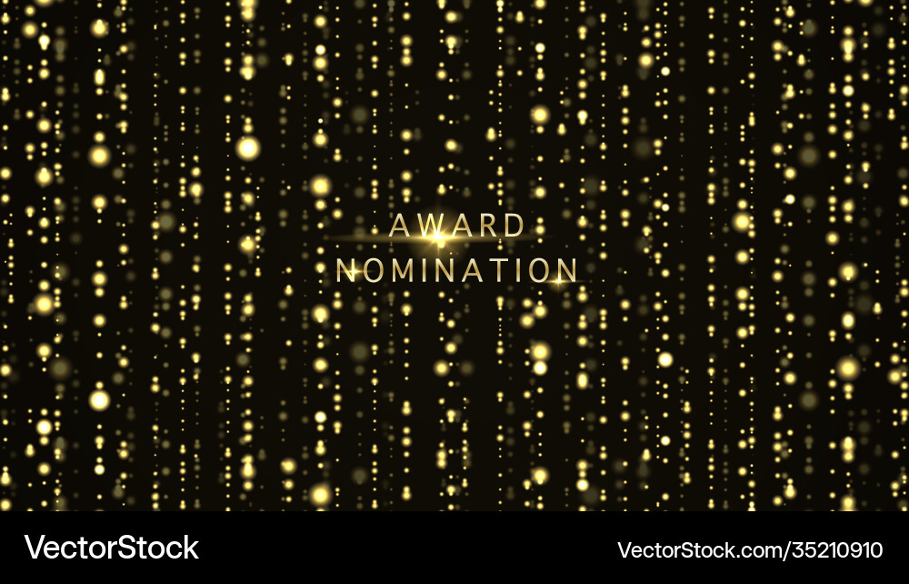 Award nomination ceremony luxury background with Vector Image