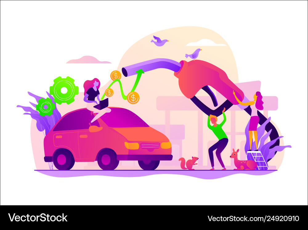 Fuel economy concept Royalty Free Vector Image