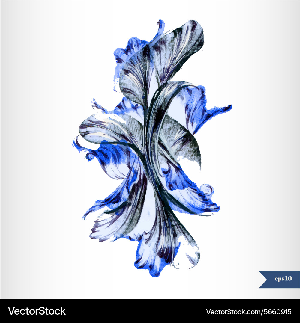 Abstract hand drawn watercolor background Vector Image