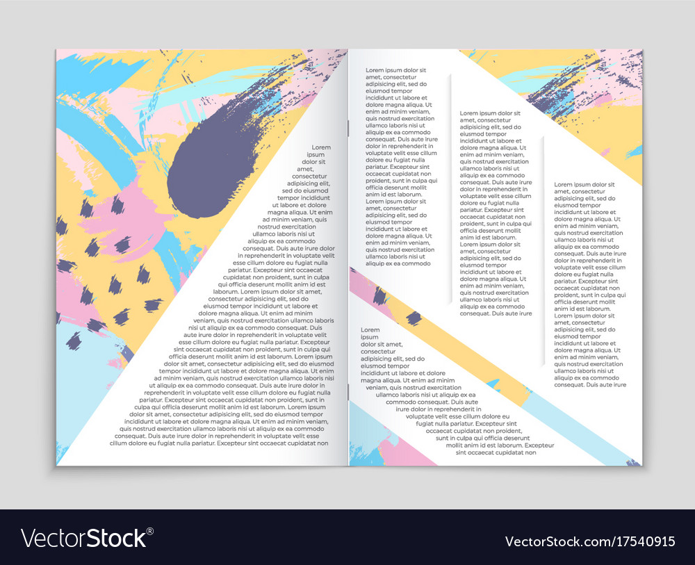 Abstract layout background set for art Royalty Free Vector