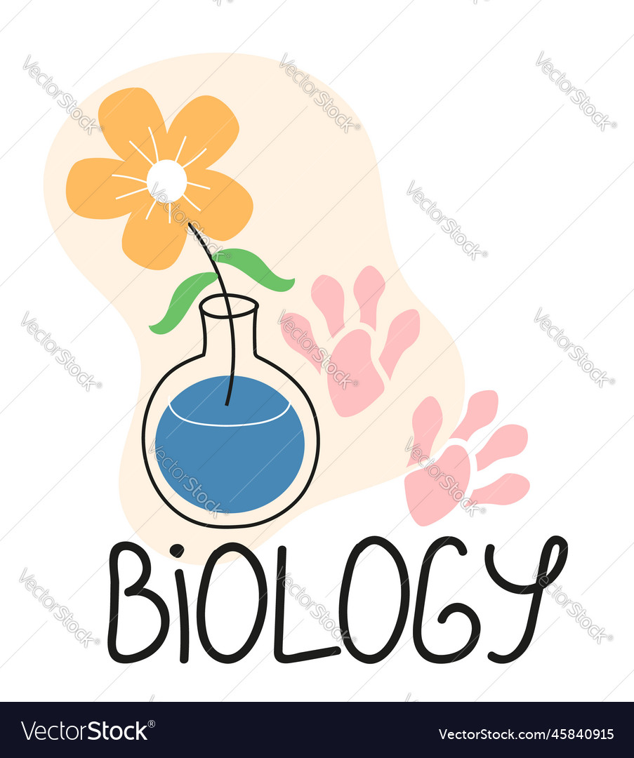 Biology lesson icon in doodle style Royalty Free Vector Biology lesson icon in doodle style Royalty Free Vector