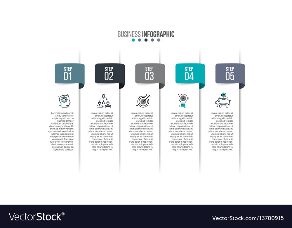 Business data visualization Royalty Free Vector Image