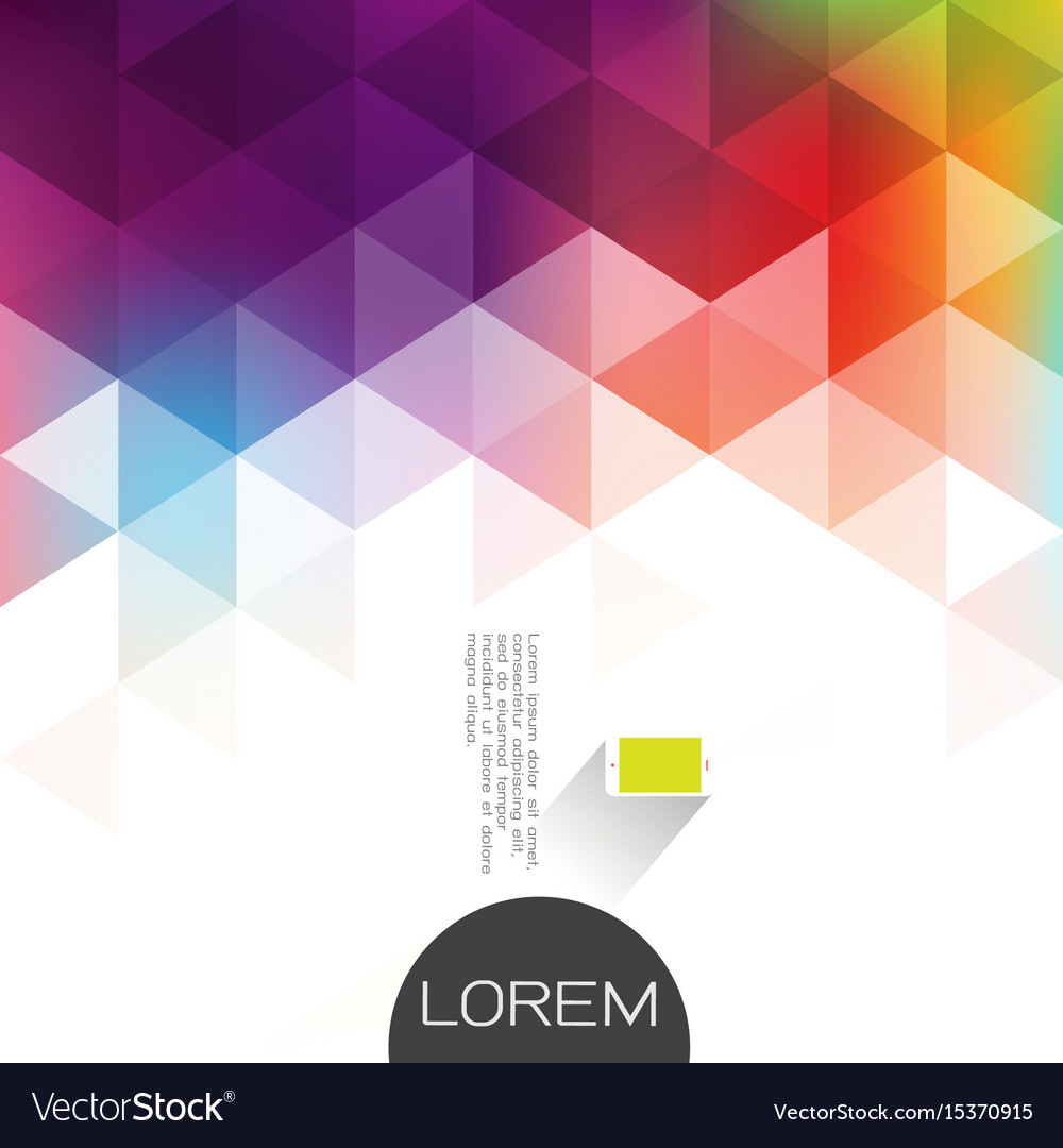 Colorful transparency and fade triangle Royalty Free Vector