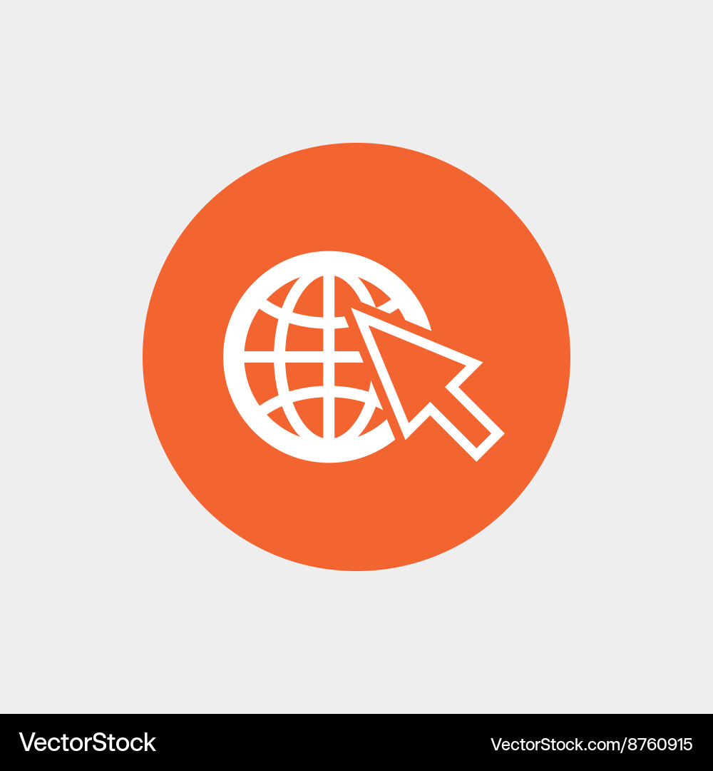 Internet sign icon world wide web symbol Vector Image