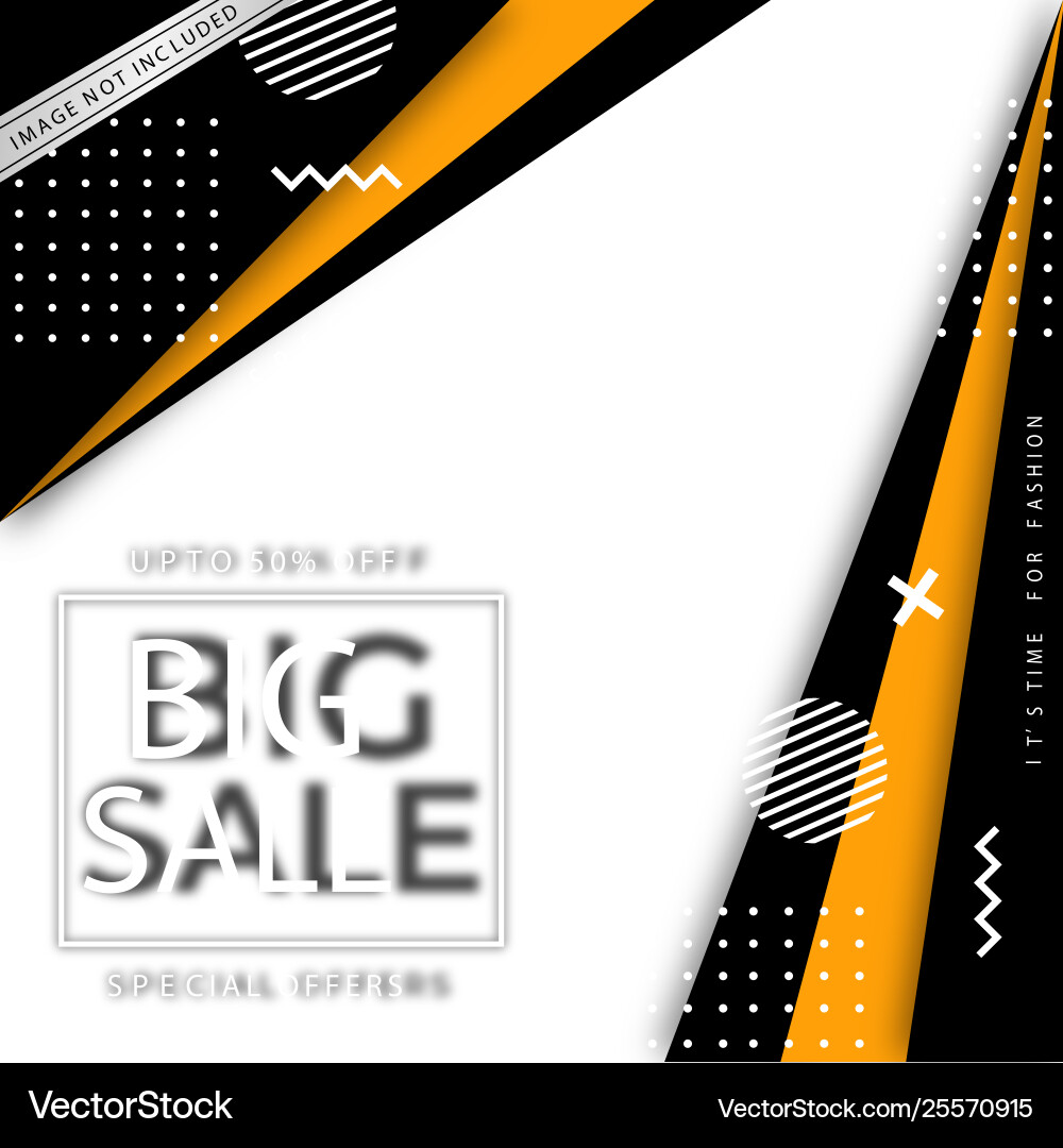 Modern sale banner template Royalty Free Vector Image