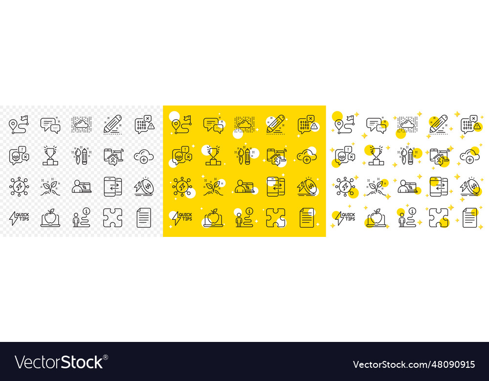 Outline creativity binary code and journey line Vector Image