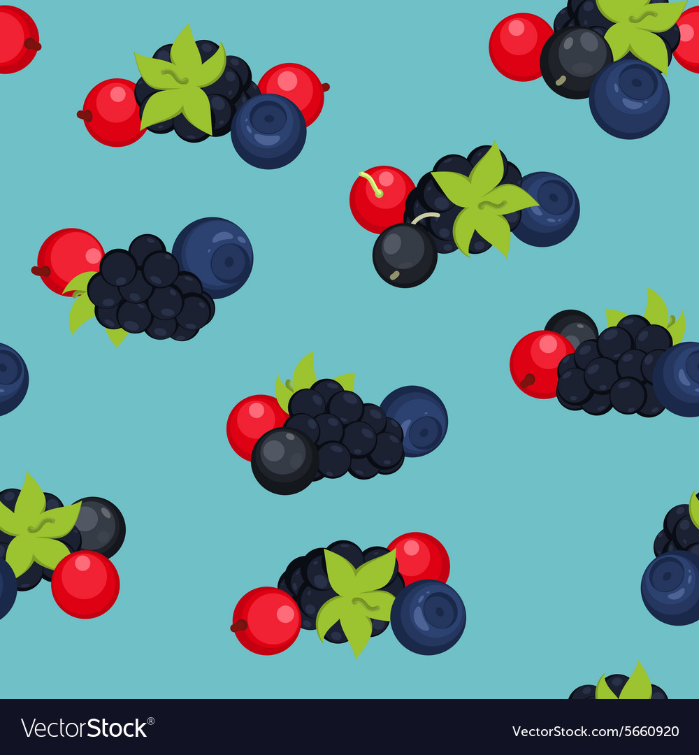 Berry pattern Royalty Free Vector Image - VectorStock