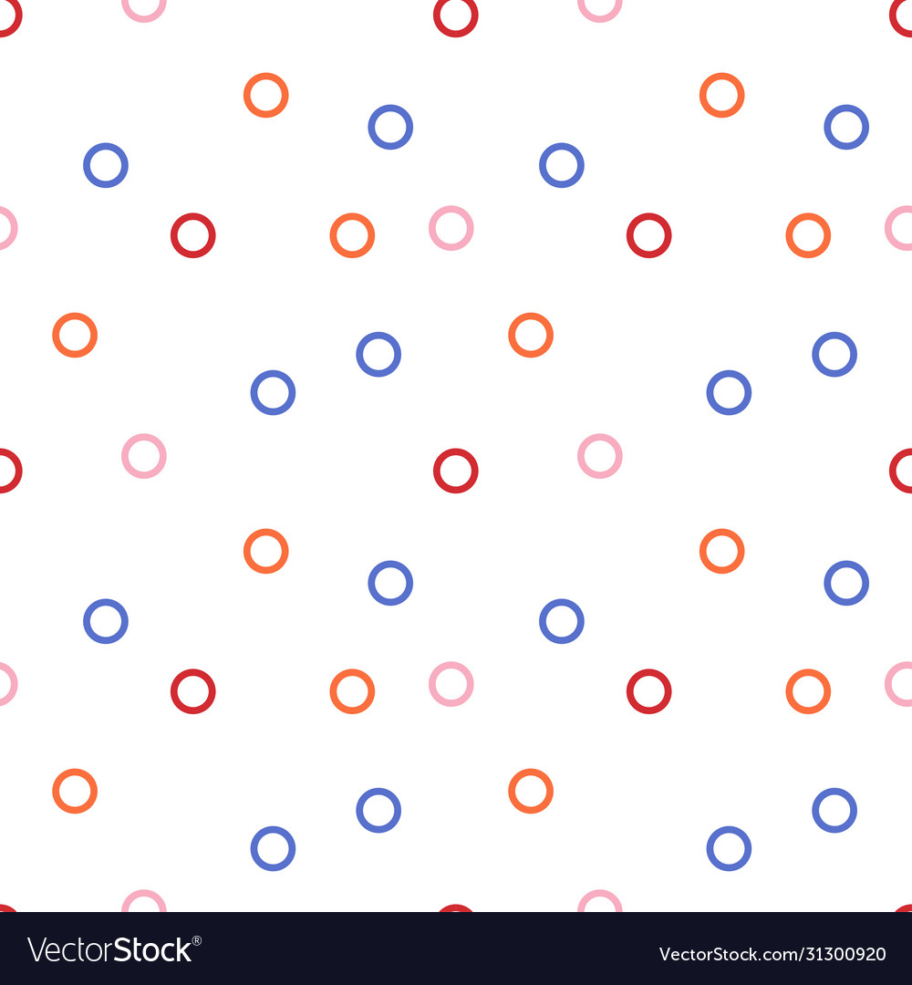 Circle pattern on white background Royalty Free Vector Image